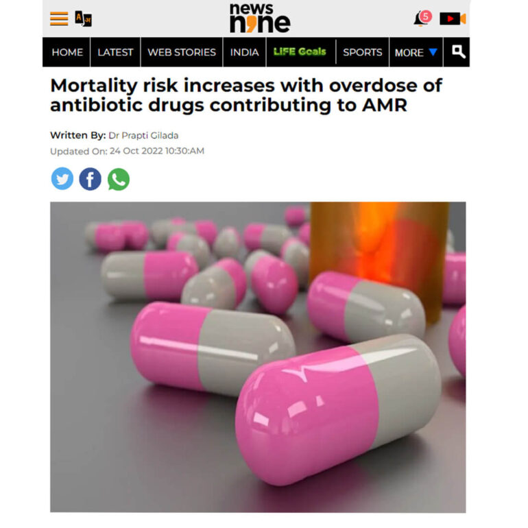 Mortality risk increases with overdose of antibiotic drugs contributing ...